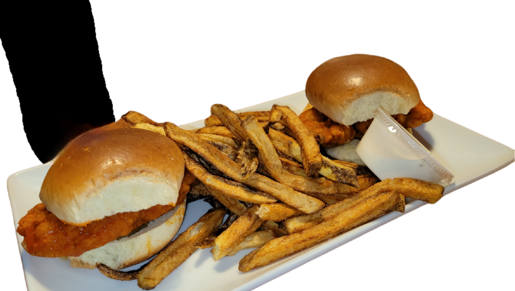 Chicken Sliders with Fries | AJs Wings | AJs Express CERTIFIED SAUCY
